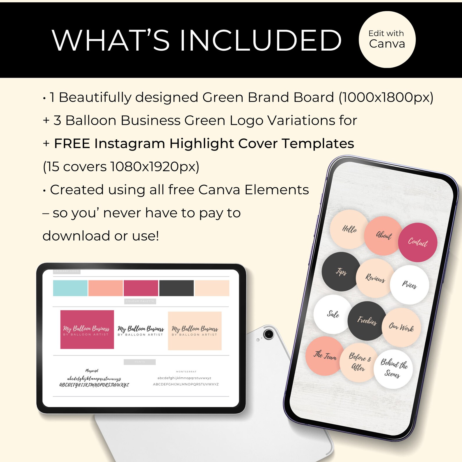 Balloon Business Brand Board Rainbow, Orange Brand Marketing, Balloon ...