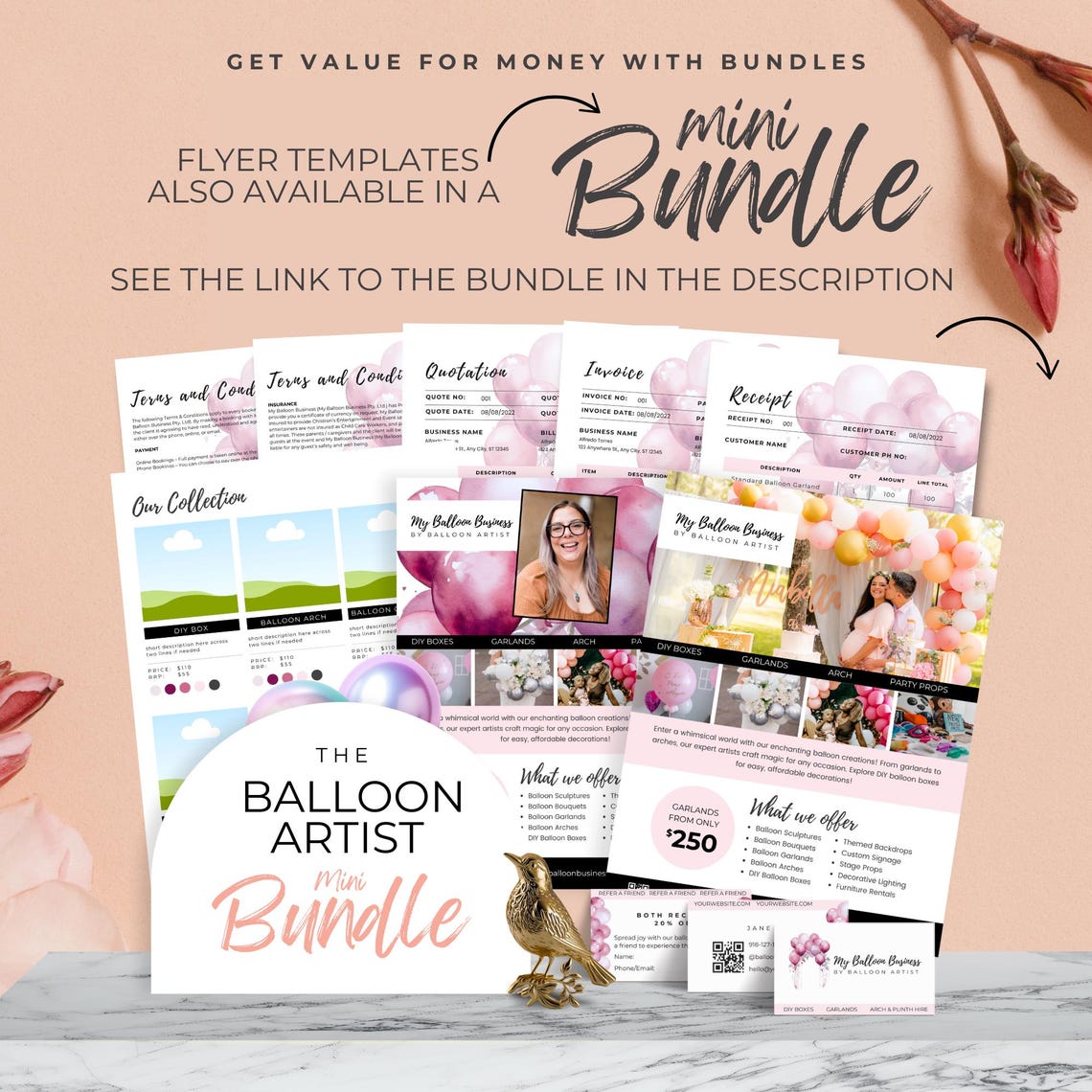 Balloon Artist Flyer US Letter, Balloon Business Marketing, Canva ...