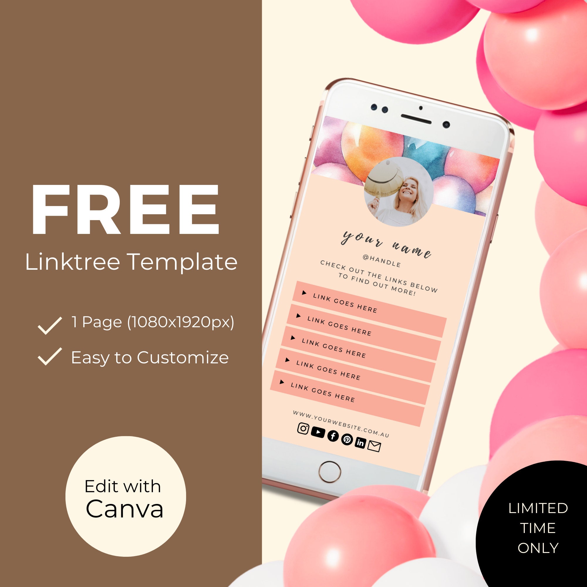 50 Instagram Templates Balloon Business, Balloon Artist Social Media ...