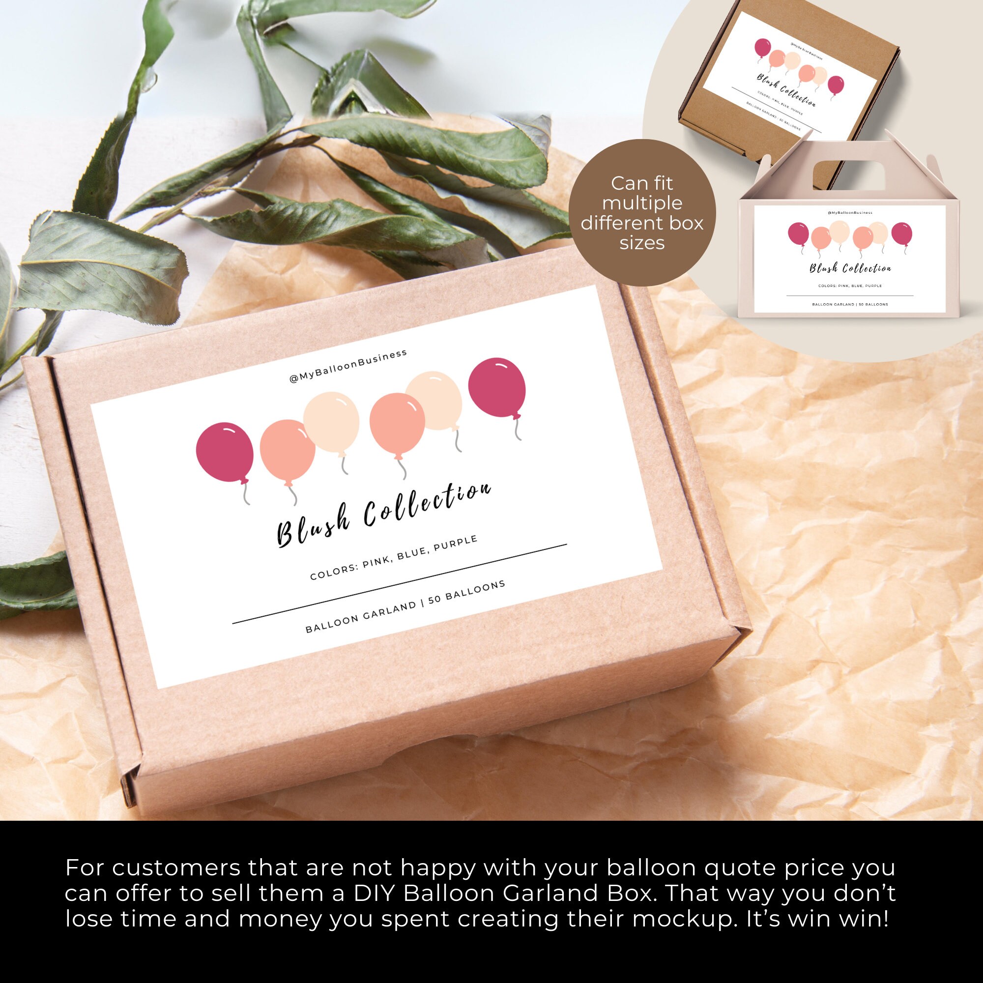 Balloon Artist Branding Bundle, Balloon Business Card, Balloon Garland ...