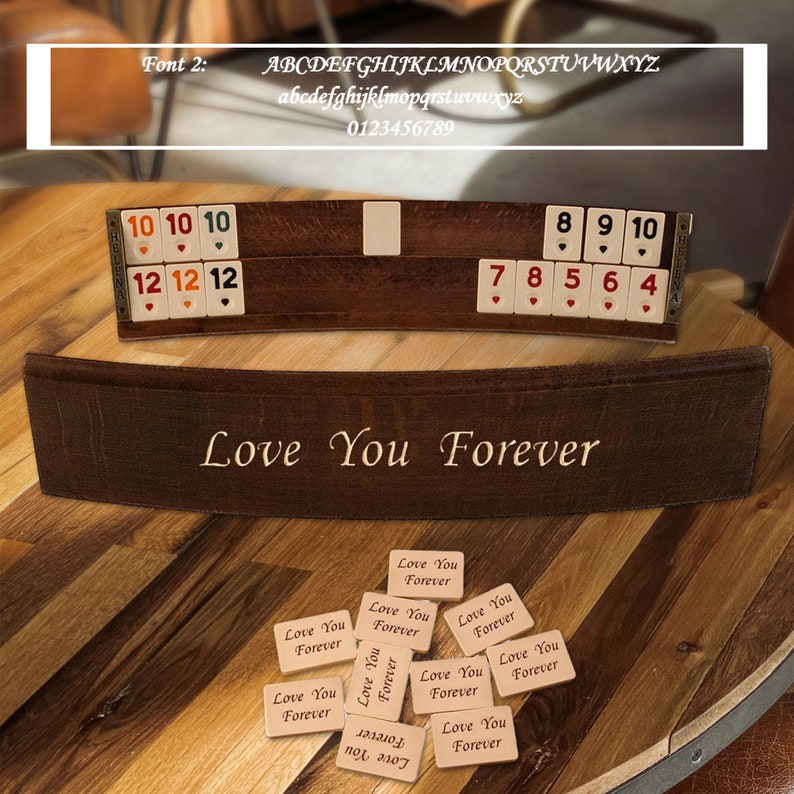 Wooden Handmade Curved Rummy Cube Game Set Elliptic Rummikub Board Game ...