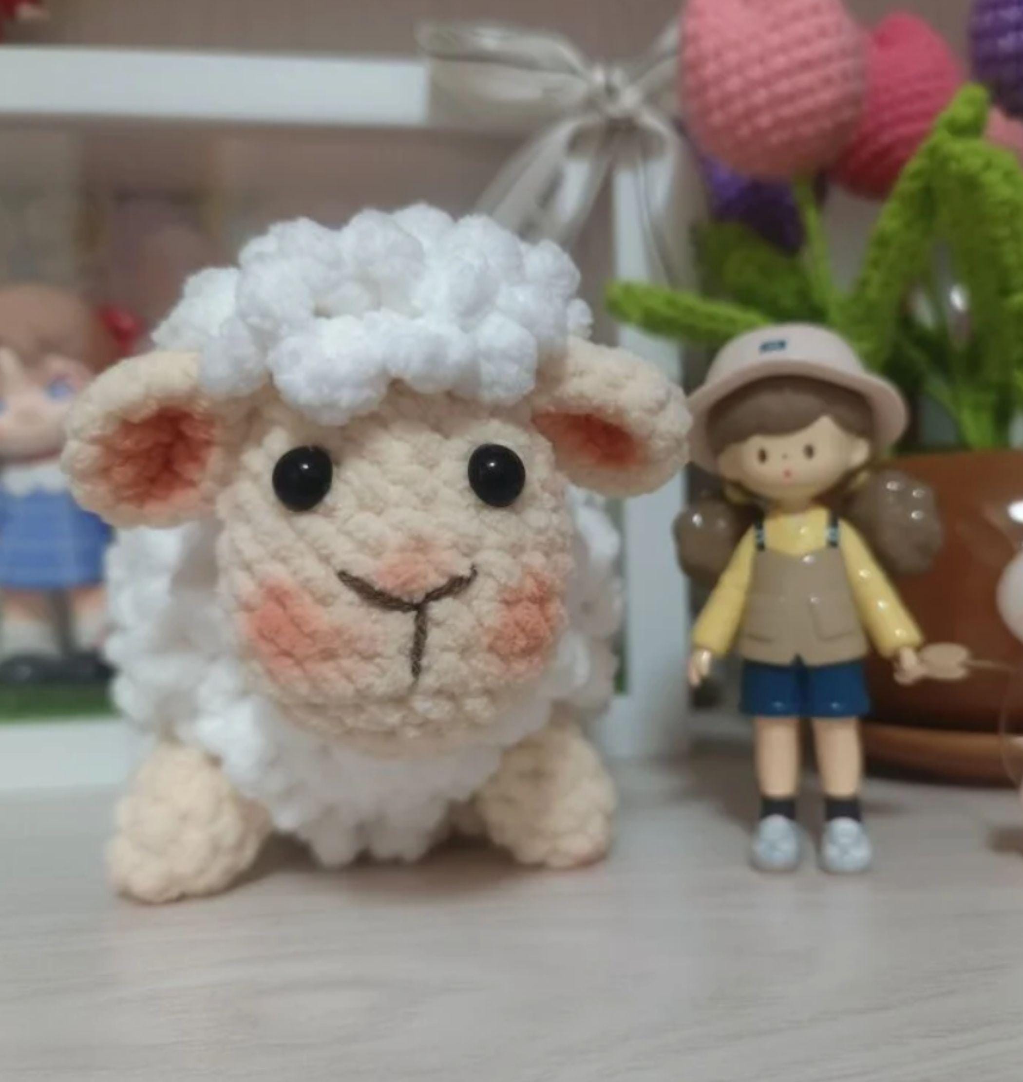 Sheep Crochet Pattern Plush Toy, Amigurumi PDF Little Sheep, Funny ...