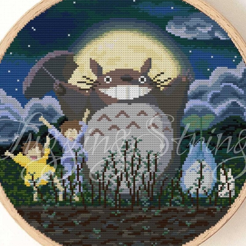 Ghibli Embroidery - Etsy UK