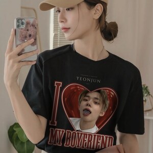 TXT Yeonjun Tshirt, I Love My Boyfriend Shirt Yeonjun, Kpop Merch for ...