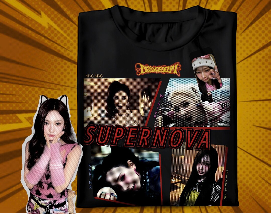 Aespa Supernova Kpop Shirt, Amargeddon, Aespa Album, Aespa Merch, Aespa Kpop, Karina, Ning Ning ...