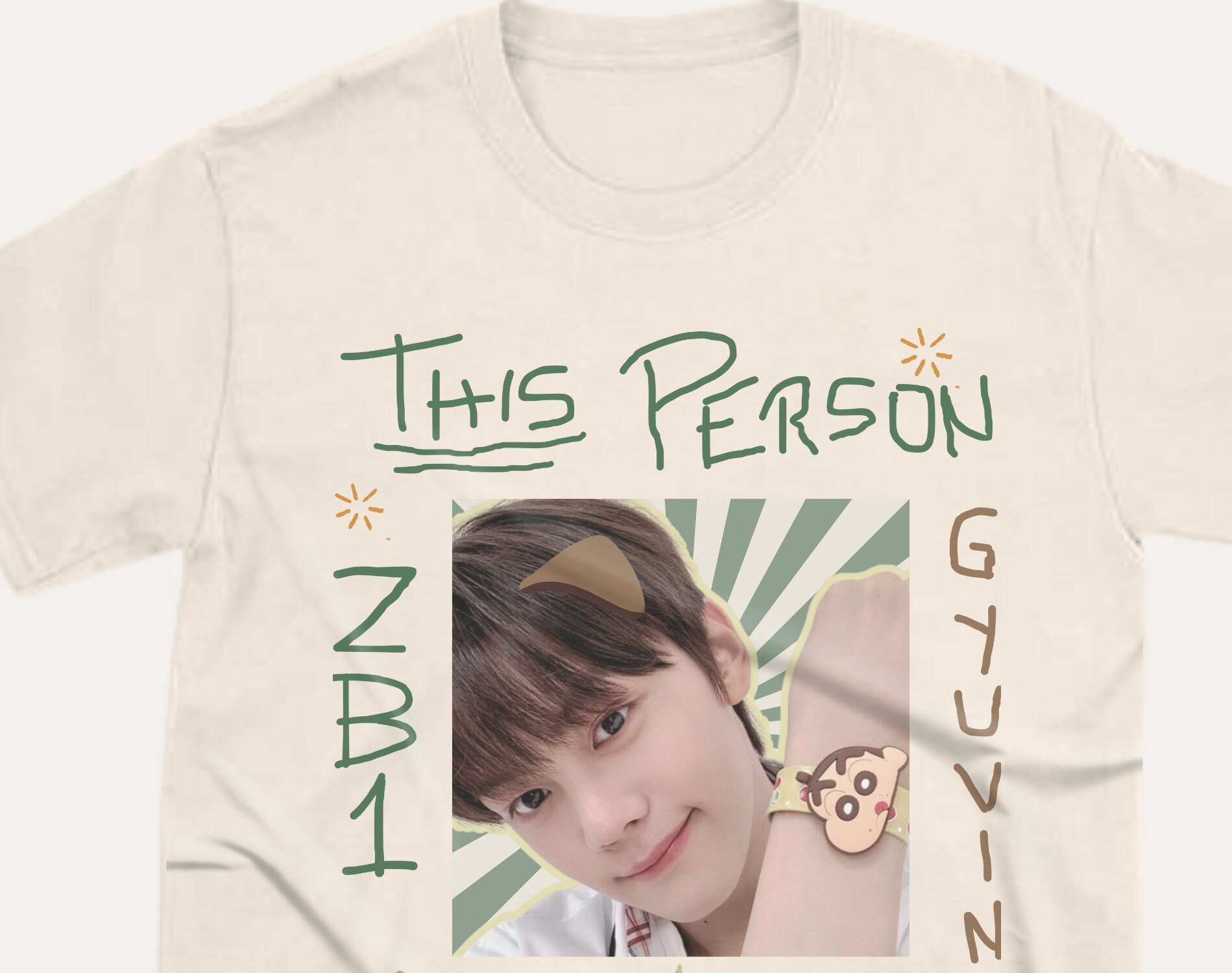 Zerobaseone Gyuvin Tshirt, Zb1 Sweat, ZB1 Gyuvin, Zerobaseone Stickers ...