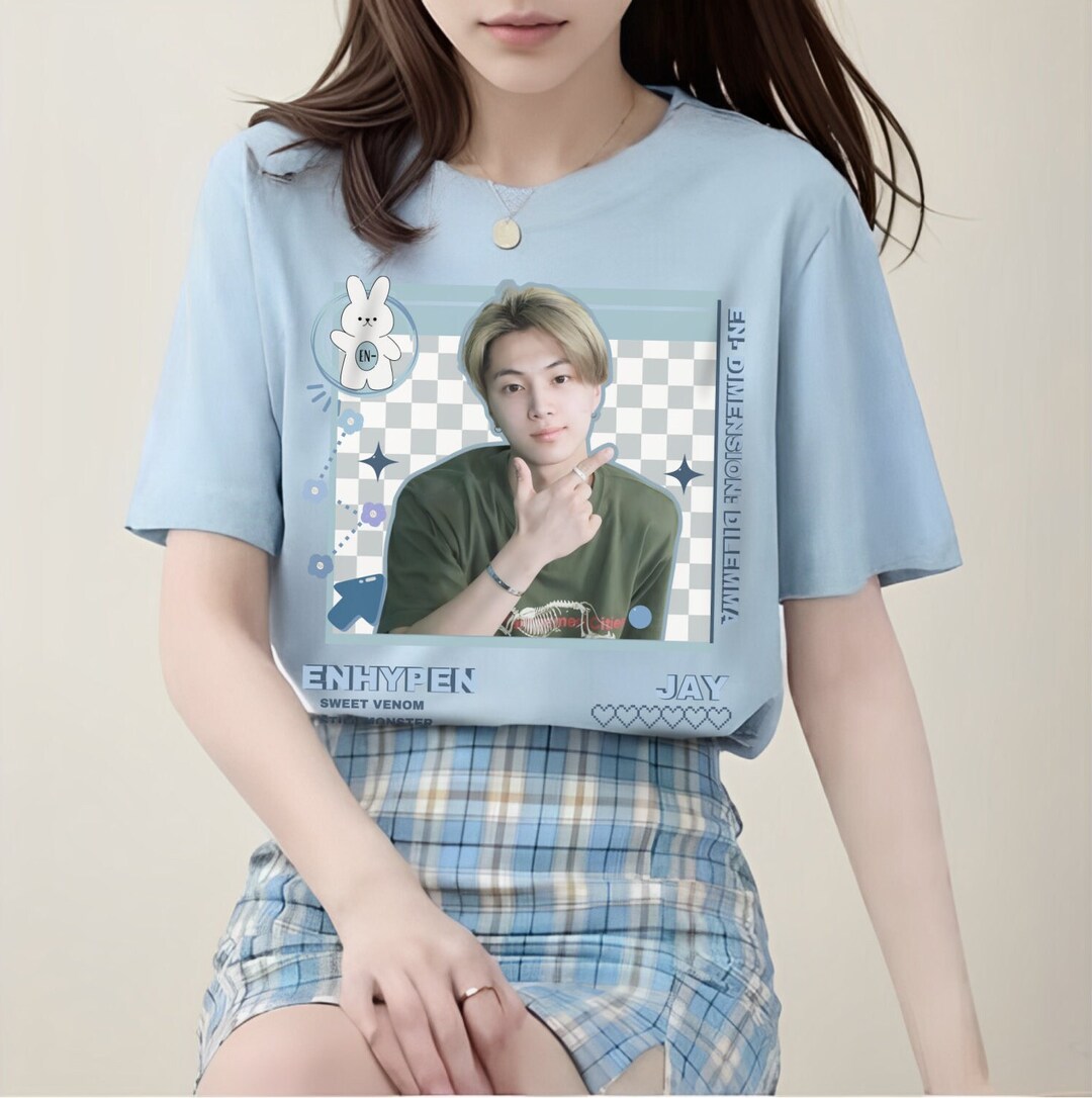 Enhypen Jay Cute Shirt, Jay Tshirt, Enhypen Shirt, Kpop Gift for Her or ...