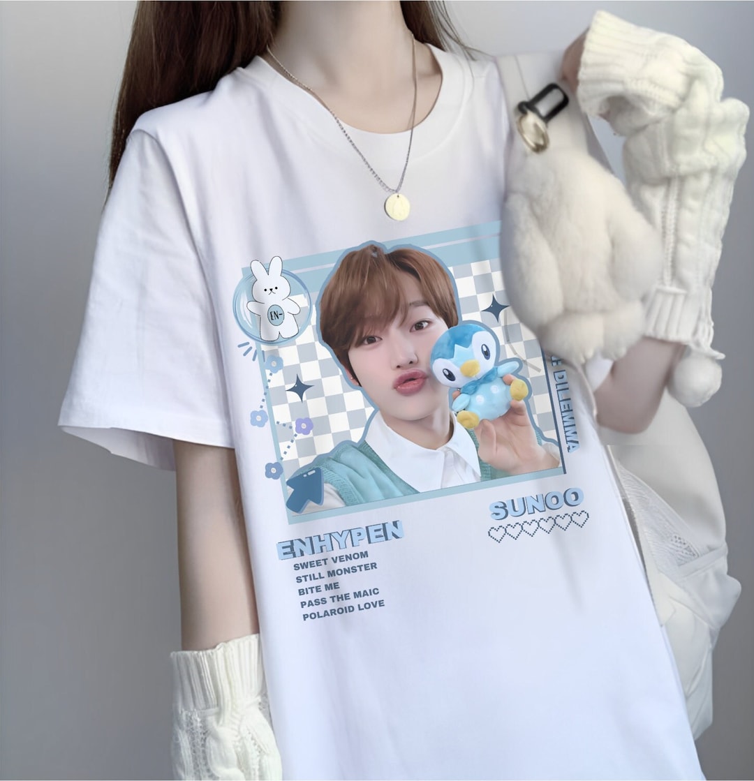 Enhypen Sunoo Cute Shirt, Sunoo Tshirt, Enhypen Shirt, Kpop Gift for ...