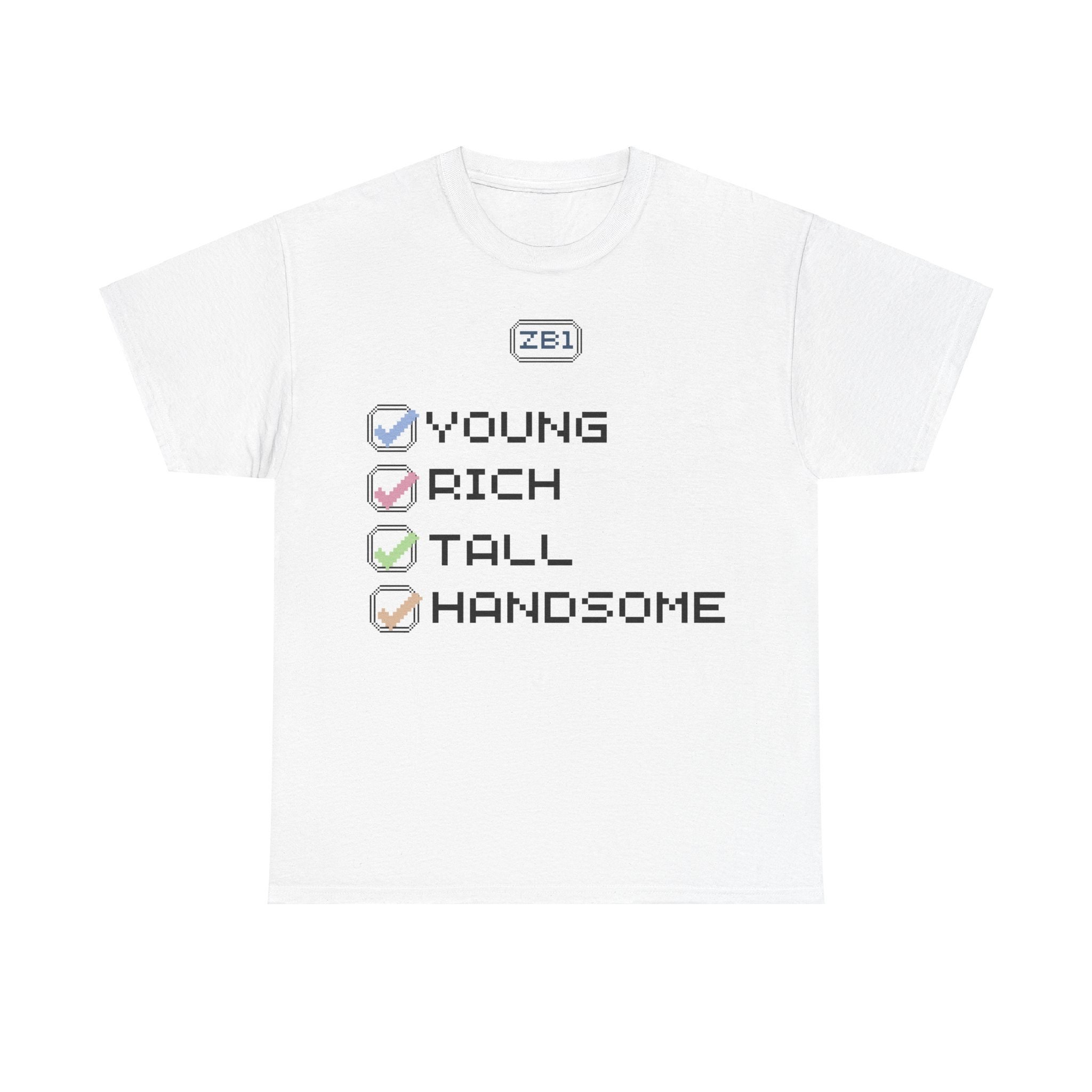 Zerobaseone Ricky Tshirt, Young Rich Tall Handsome, ZB1 Ricky ...