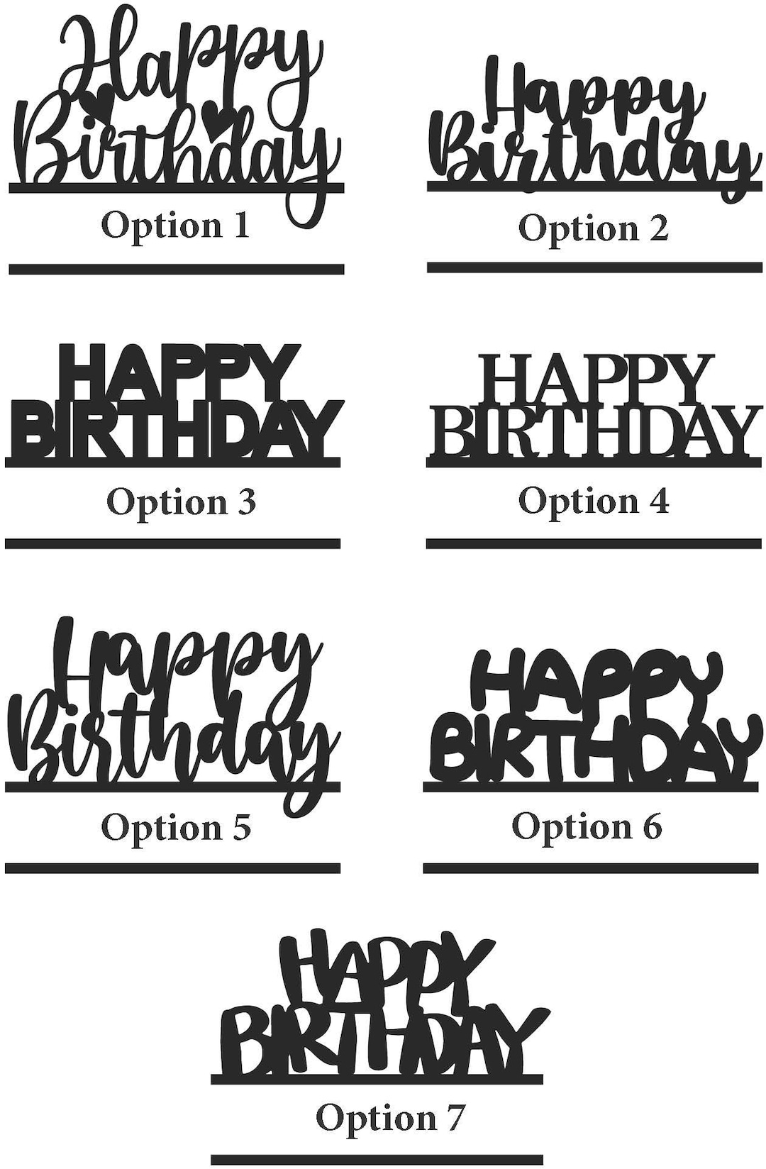 Acrylic Cake Topper Acrylic Birthday Cake Topper Happy Birthday Cake ...