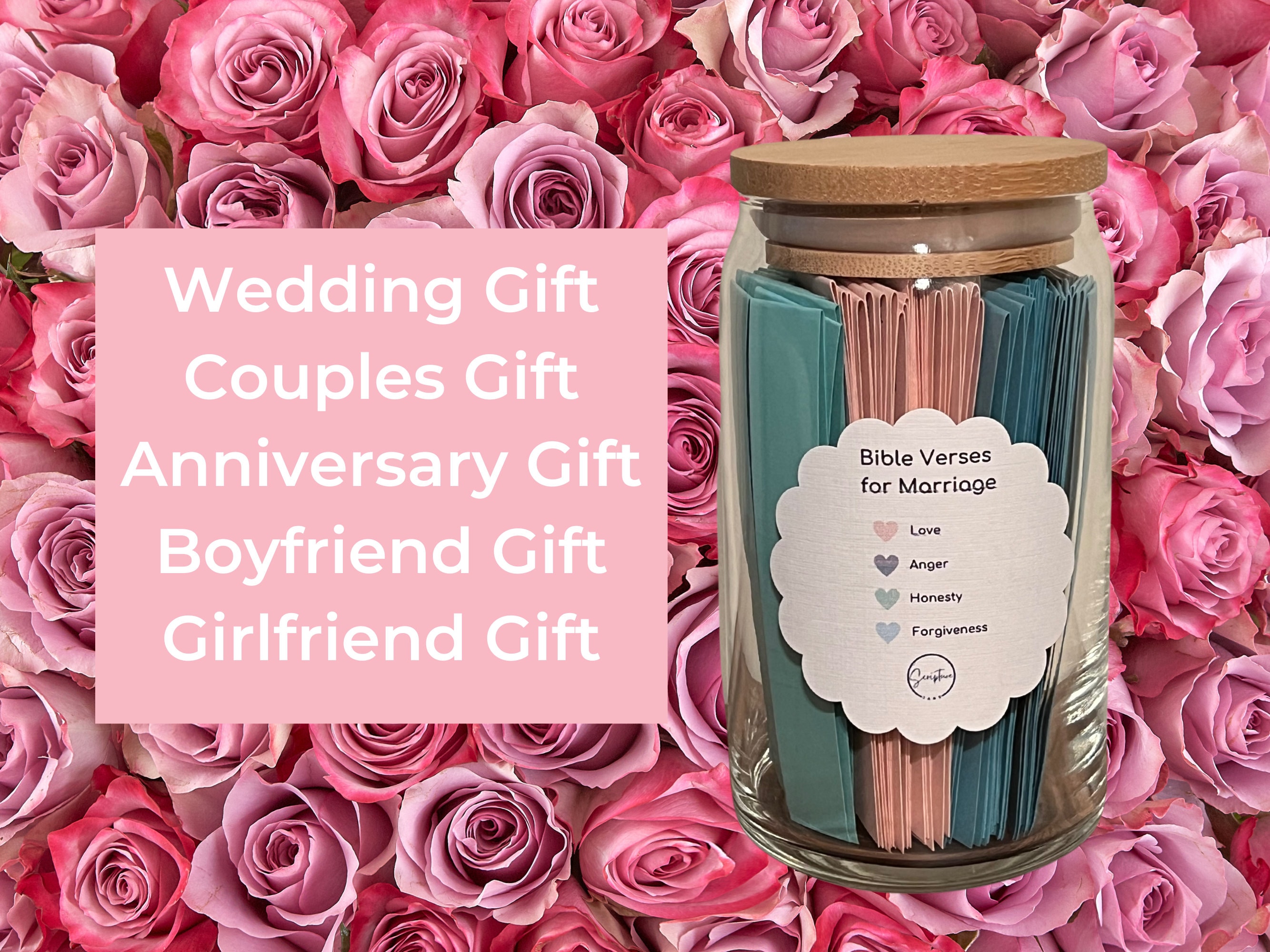 Bible Verses for Marriage Christian Wedding Gift Personalized Gift ...