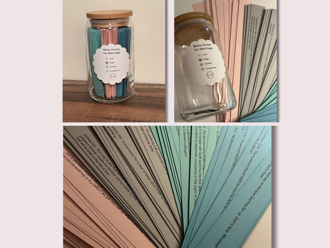 Bible Verses for Marriage Christian Wedding Gift Personalized Gift ...