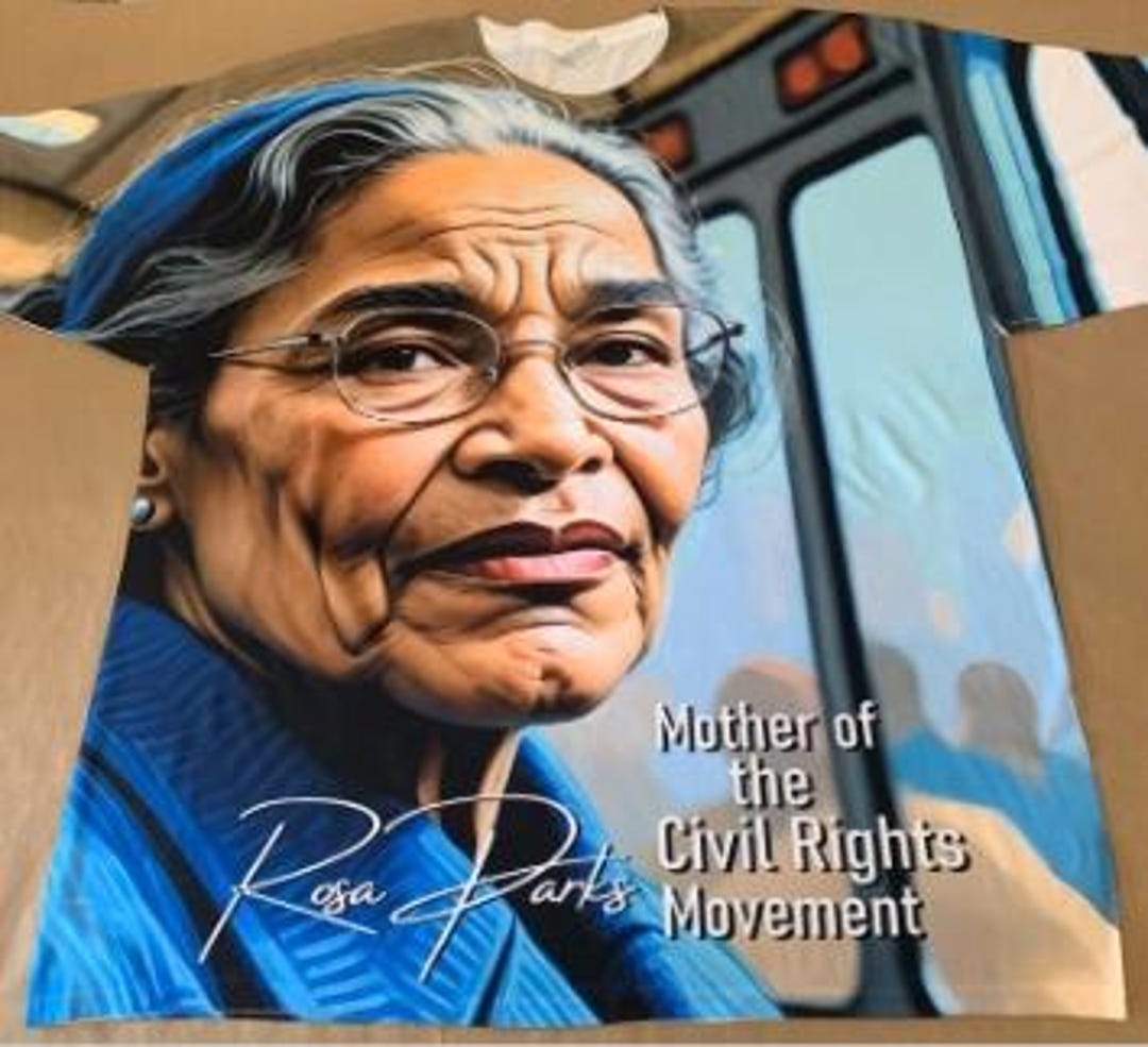 Rosa Parks Shirt Portrait Juneteenth Civil Rights Women's History Black ...