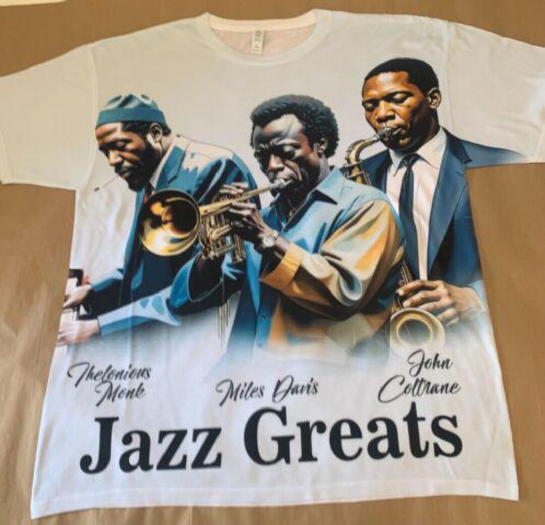 John Coltr@ne Thelon!ous Monk M!les Davis Shirt Jazz Music Legends ...