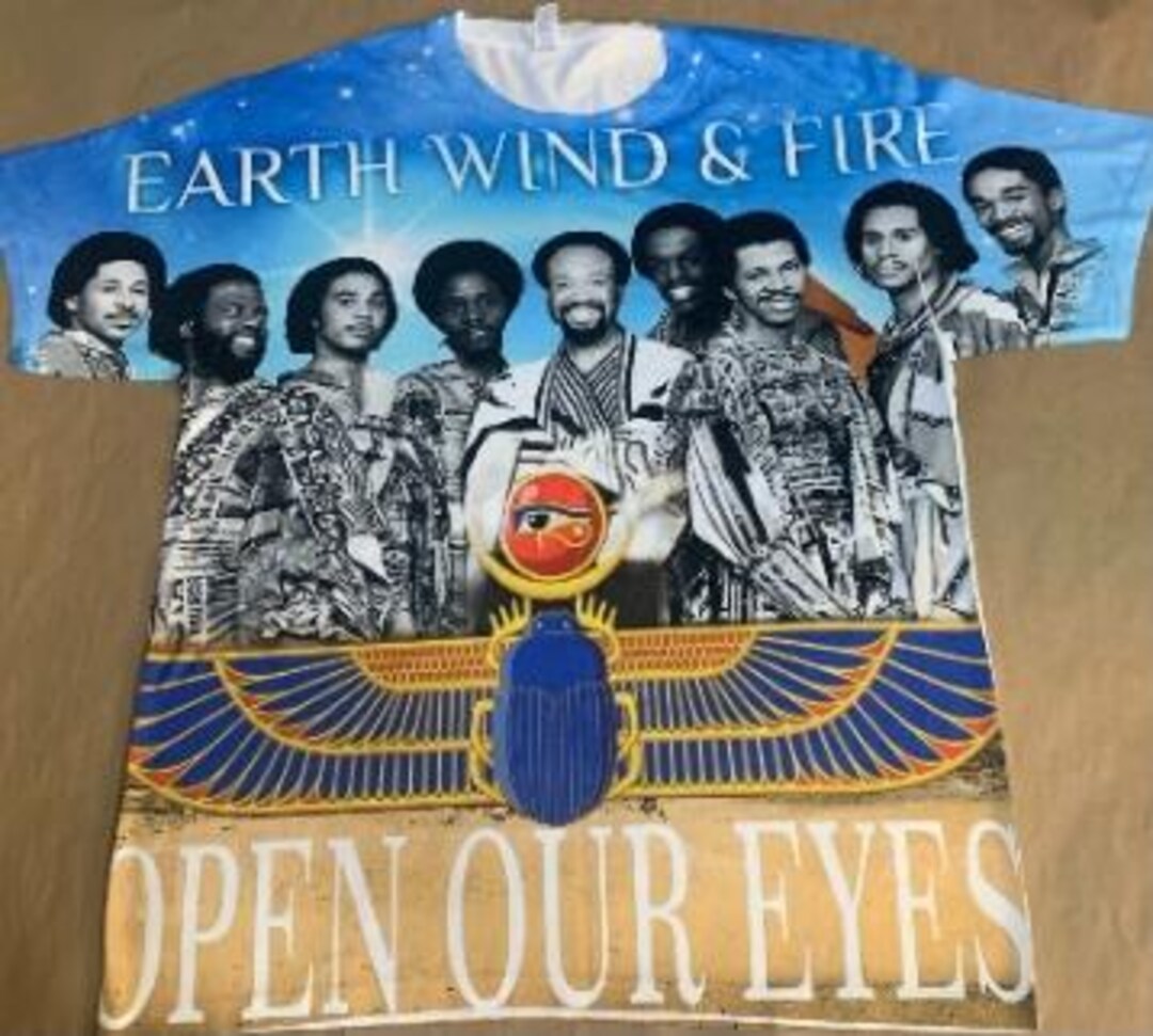 E@RTH, W1ND AND FIRE Shirt Open Your Eyes Old School Classic Music ...