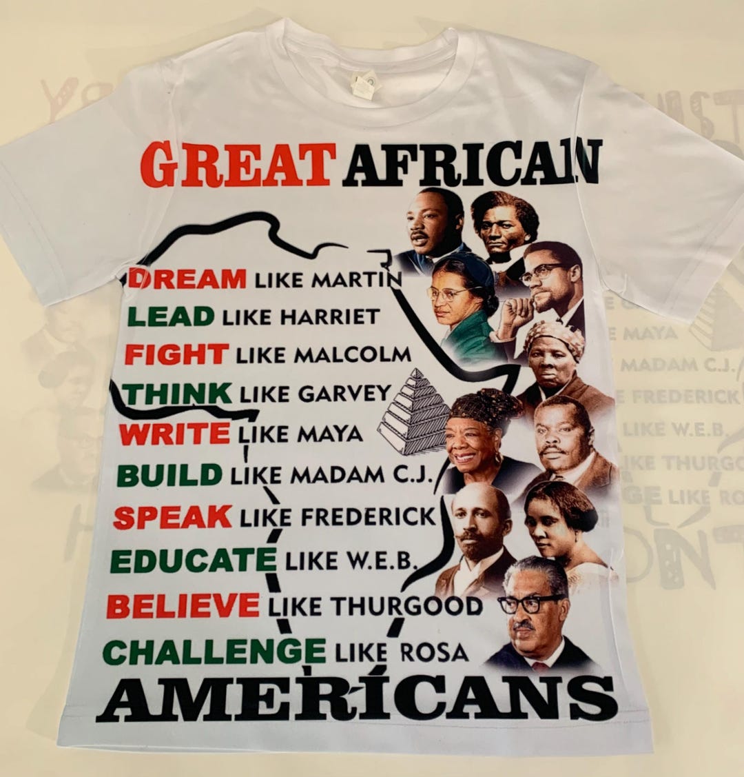 KIDS Black History Shirt Martin Luther King Harriet Tubman M@lcolm X ...