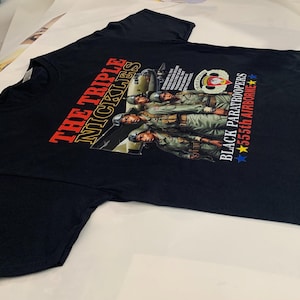 Tuskegee Airmen Black Shirt the Triple Nickles Black Heroes Black ...