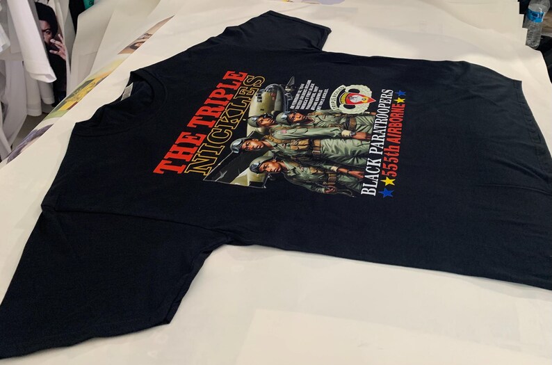 Tuskegee Airmen Black Shirt the Triple Nickles Black Heroes Black ...
