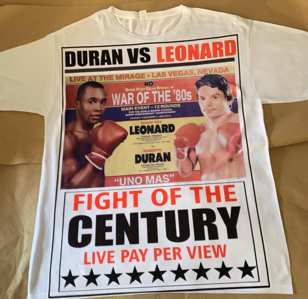 Roberto Duran VS Sugar Ray Leonard Shirt Boxing Black History Month ...