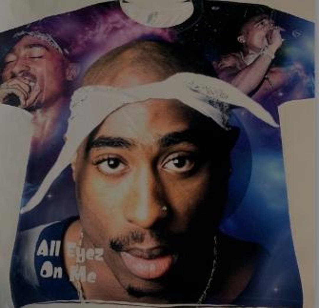 Tup@c All Eyez 0n Me Shirt West Coast Rap California 90's Hip Hop Old ...
