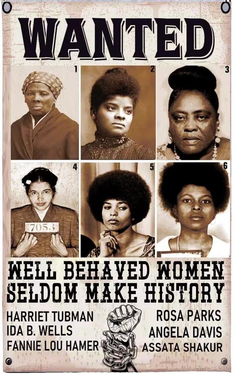 Wanted Flag 3 FT X 5 FT Well Behaved Women Seldom Make History Rosa ...