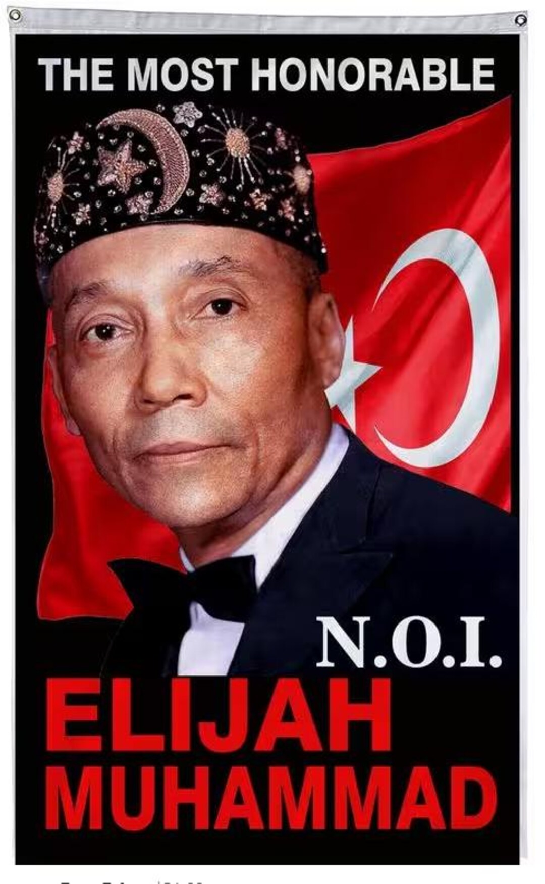 Elijah Muhammad Nation of Islam Flag 3 FT X 5 FT Freedom Juneteenth ...