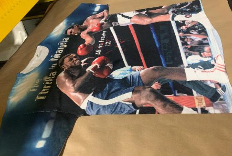 Muhammad Ali VS Joe Frazier Boxing Shirt Thrilla in Manila Thomas ...