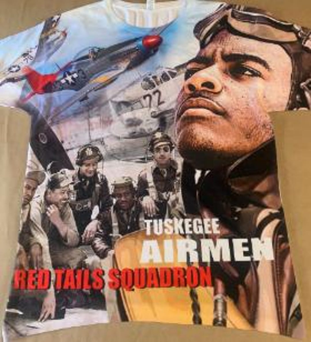Tuskegee Airmen Shirt Red Tails Squadron African American Pilots ...