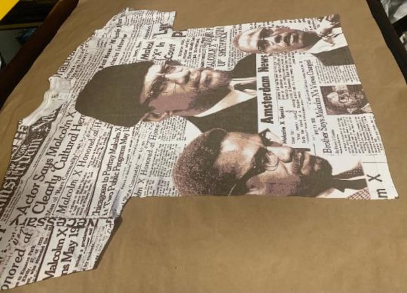 Malcolm X Newspaper Articles Shirt Revolution Martin Luther King Huey ...