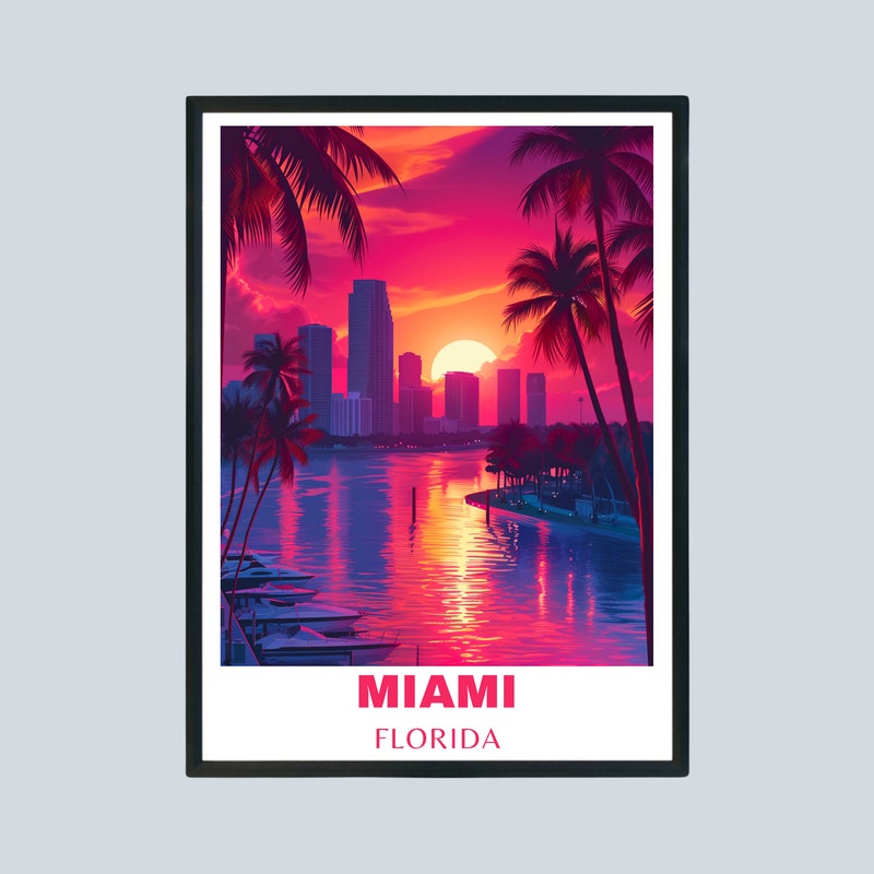 Retro Miami Decor - Etsy