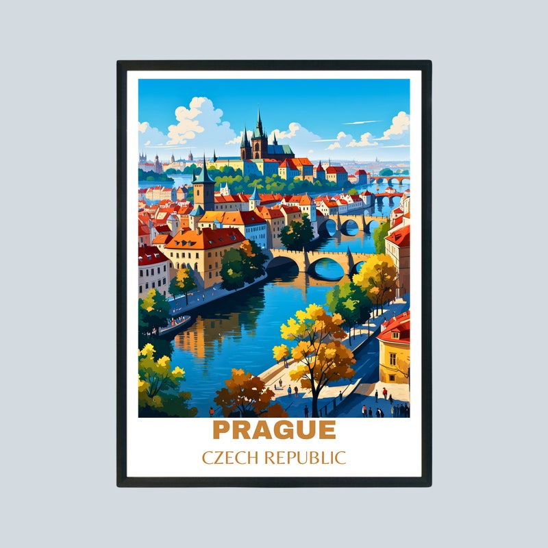 Prague Poster - Etsy