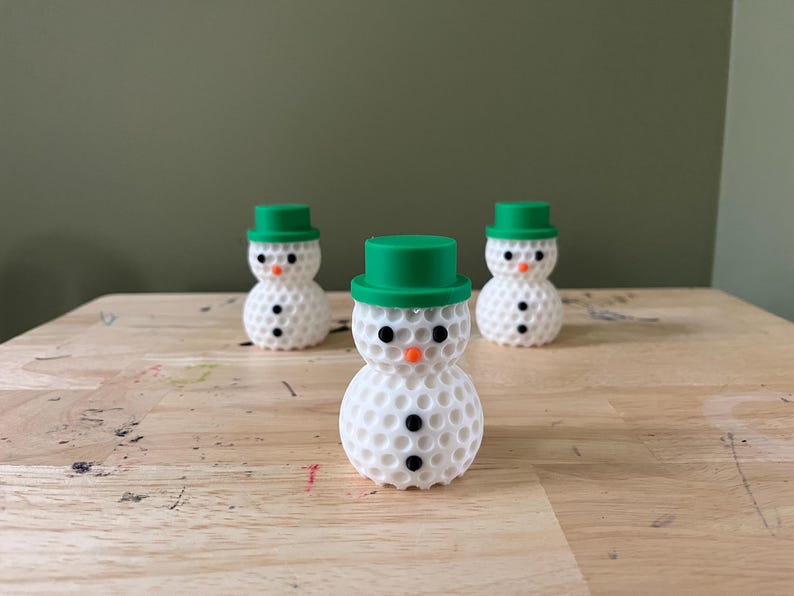Golf Ball - Snowman - Etsy