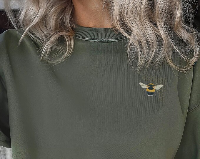 Bumblebee Minimalistic Sweatshirt | Cozy Bee Sweater | Shirt Gift for ...