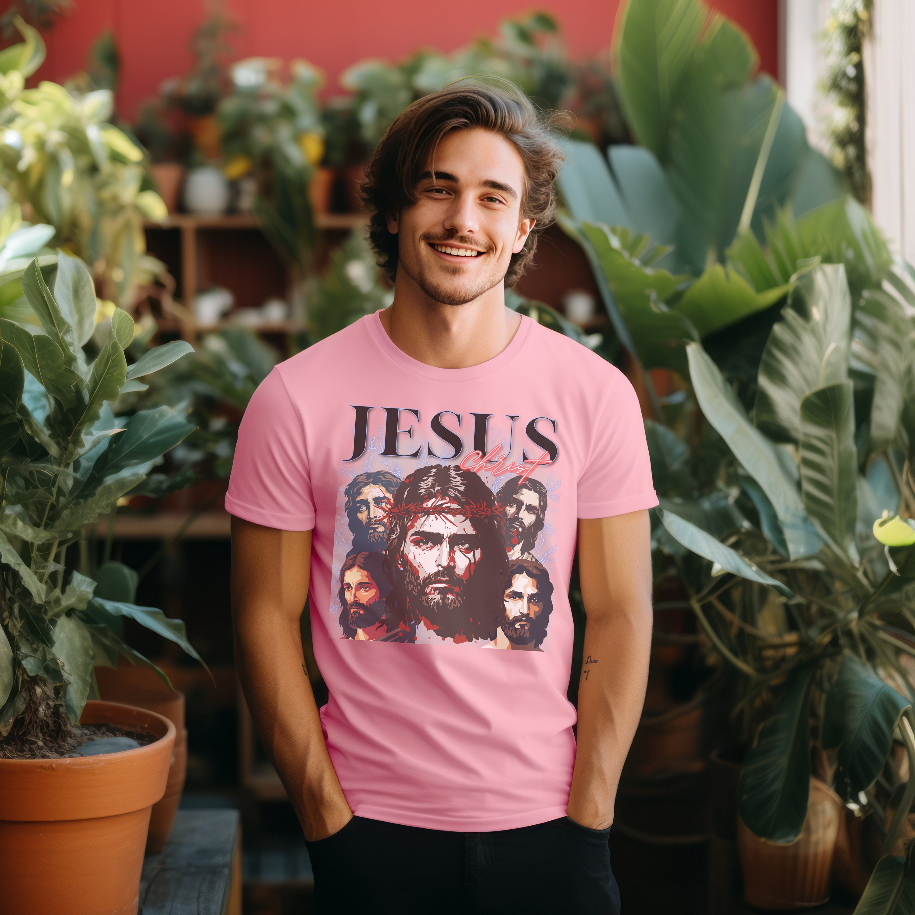 Vintage Bootleg Jesus Christ Shirt Funny Ridiculous Easter Tshirt ...