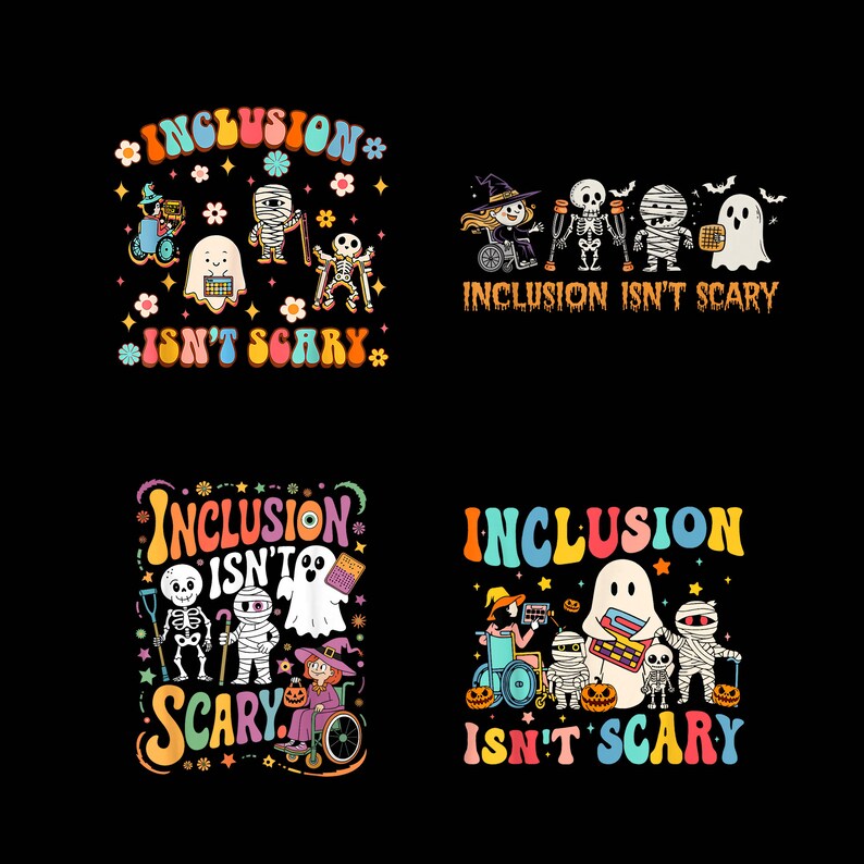 4 Files Inclusion Isn't Scary Png, SLP Halloween Png, Sped Teacher Png ...