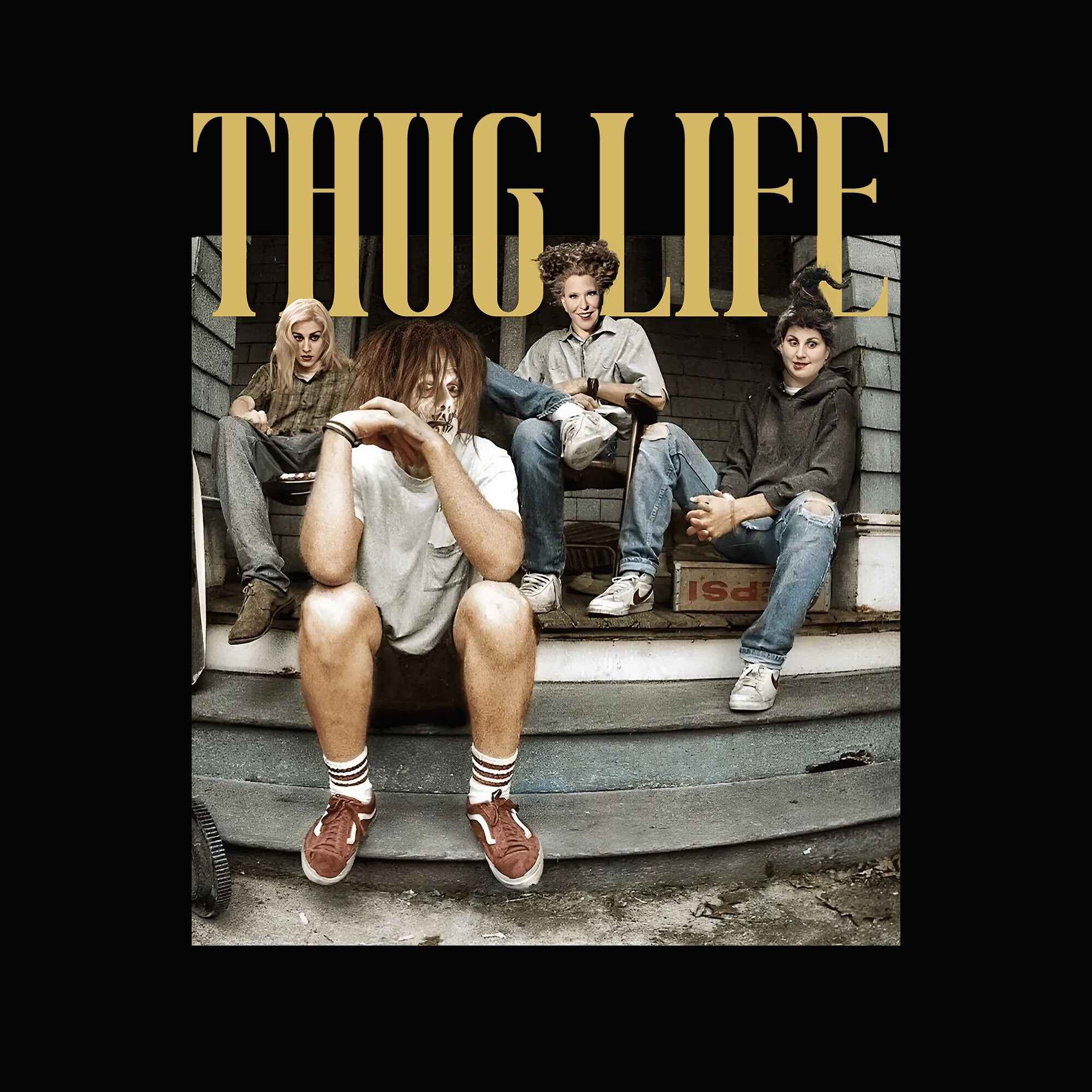 Thug Life Bad Witches PNG, Hocus Pocus Halloween PNG, Sanderson Sisters ...