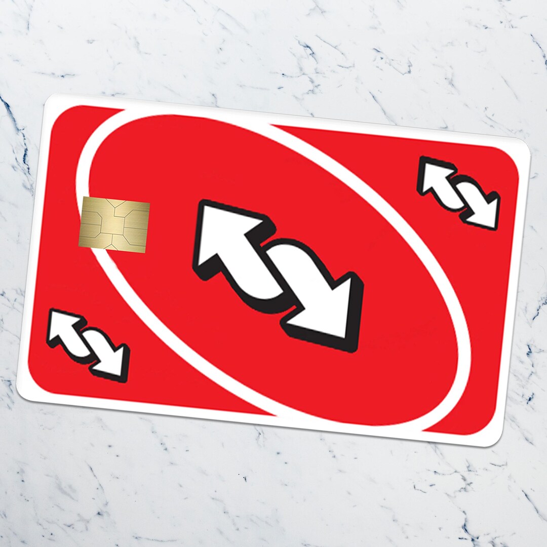 Funny Custom Uno Reverse Debit Card Sticker - Etsy