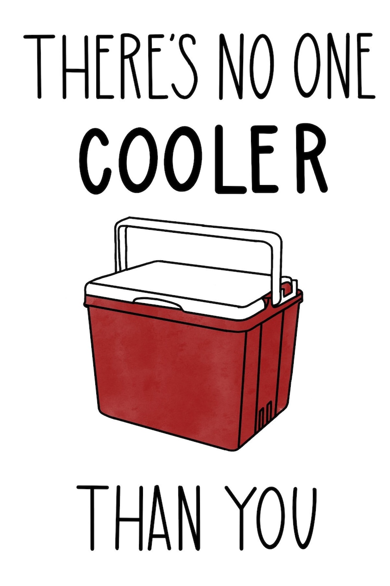 Punny Greeting Card for Your Lover or Lover to Be- No One is Cooler ...