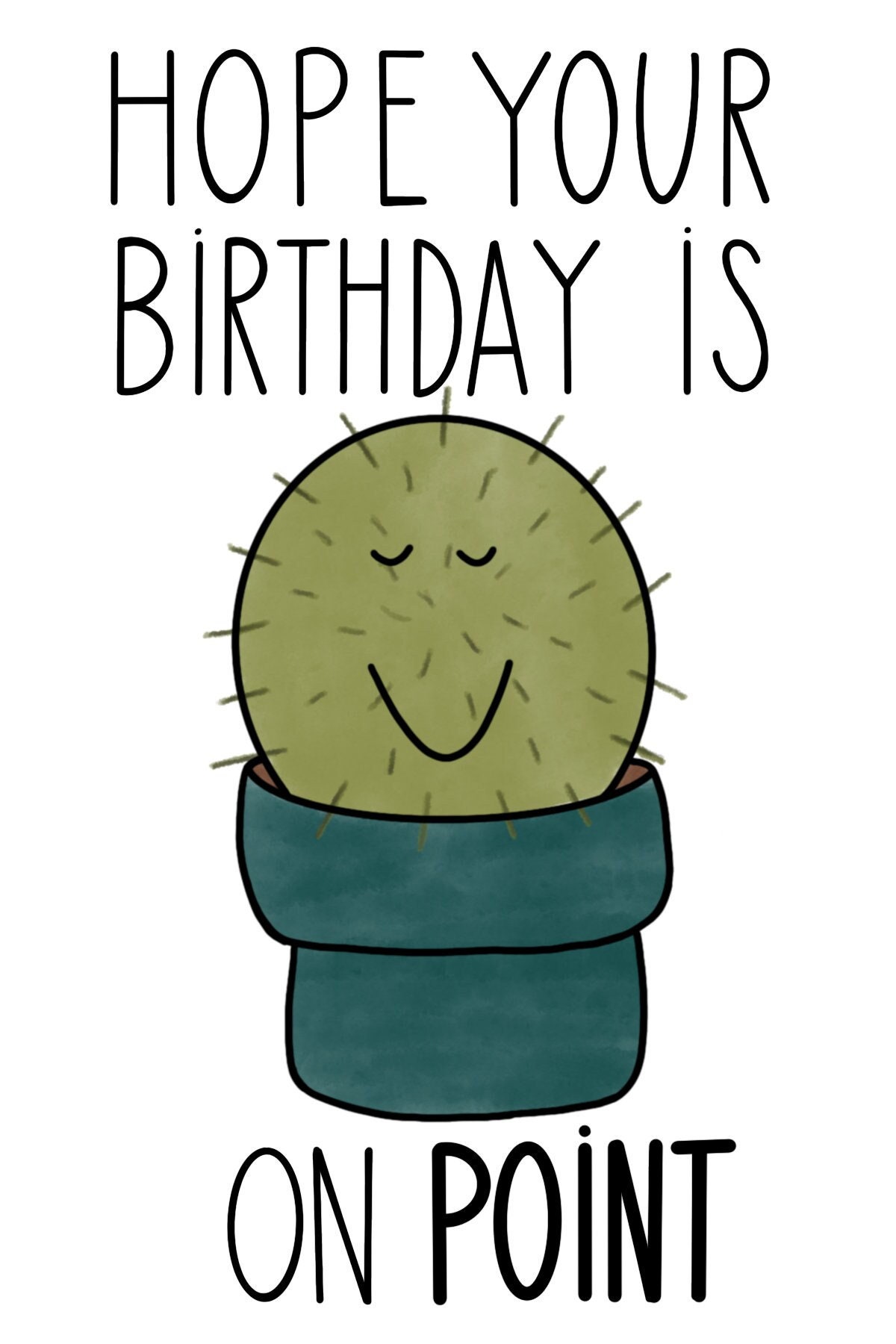 Printable Punny Birthday Card for Plant Lovers- Hope Your Birthday is ...