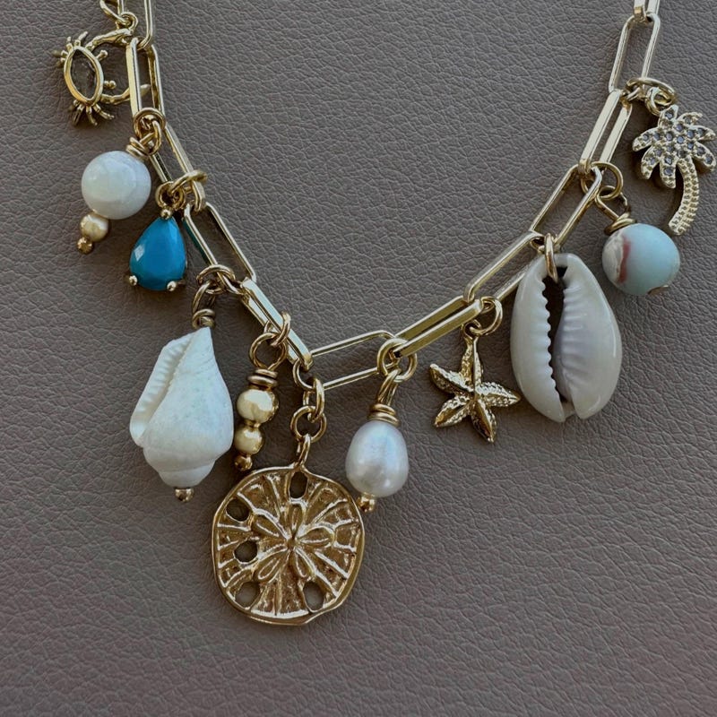 Charm Necklace - Etsy