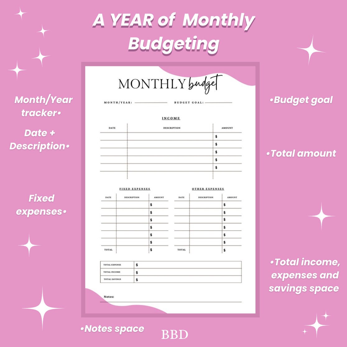 2024 Digital Budget Planner | Money Planner | Digital Budget Planner ...