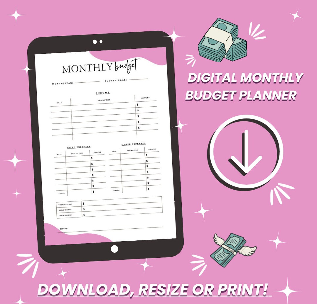 2024 Digital Budget Planner | Money Planner | Digital Budget Planner ...