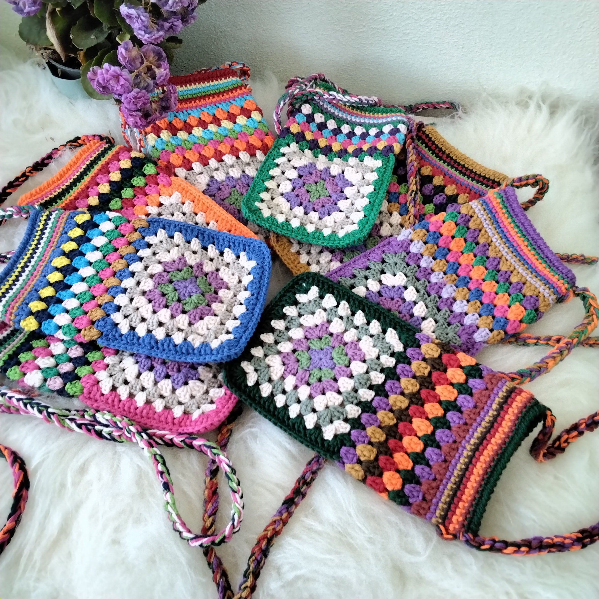Where Fashion, Style, and Colors Meet: Crochet Phone Bag. Carry Your ...