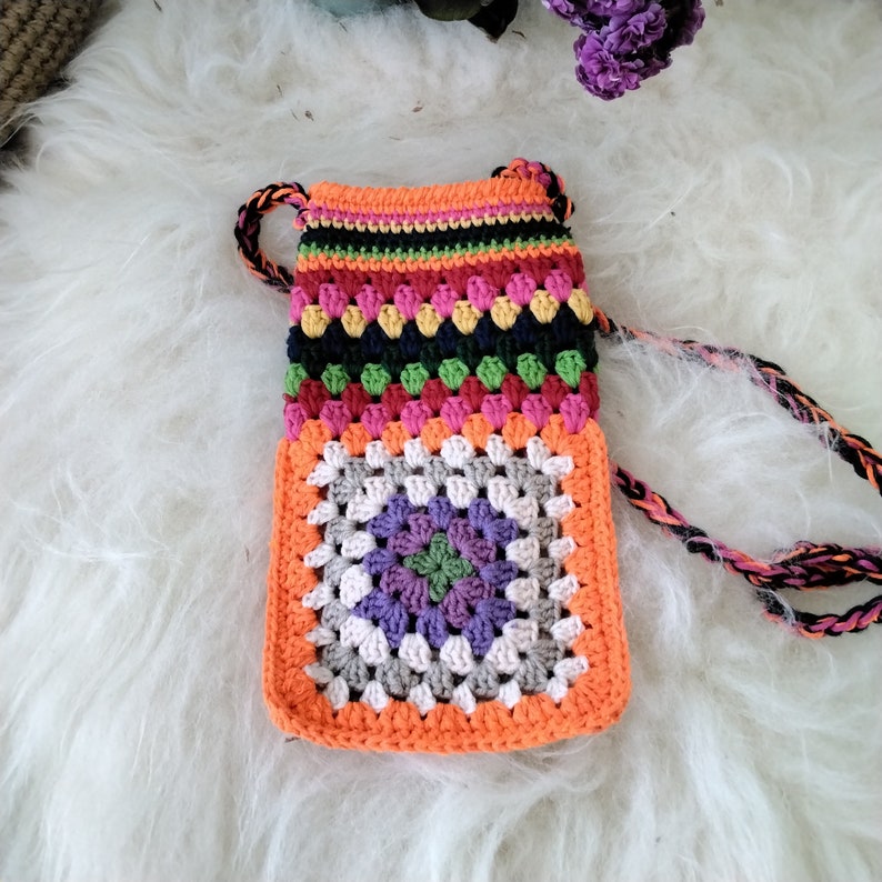 Where Fashion, Style, and Colors Meet: Crochet Phone Bag. Carry Your ...
