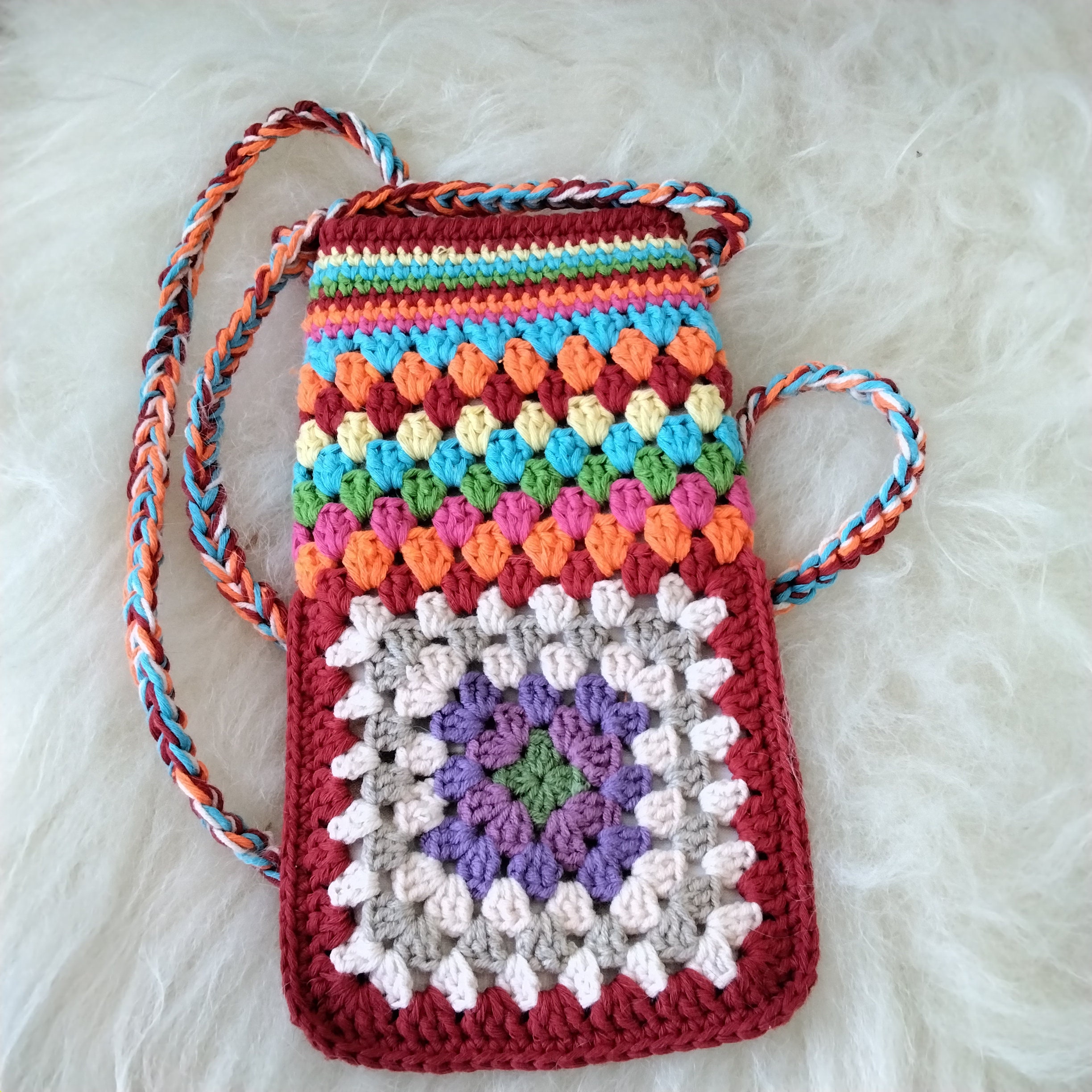Where Fashion, Style, and Colors Meet: Crochet Phone Bag. Carry Your ...