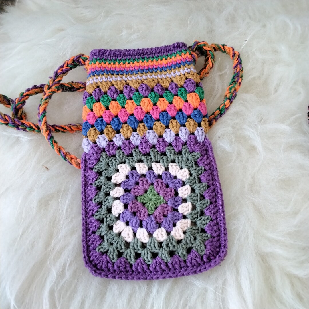 Where Fashion, Style, and Colors Meet: Crochet Phone Bag. Carry Your ...