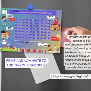 Brave Talking Reward Chart for Preschool Boys Aged 3-5, Selective ...