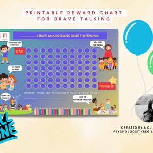 Brave Talking Reward Chart for Preschool Boys Aged 3-5, Selective ...