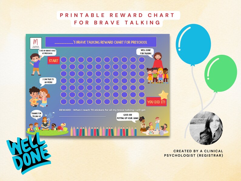 Brave Talking Reward Chart for Preschool Boys Aged 3-5, Selective ...