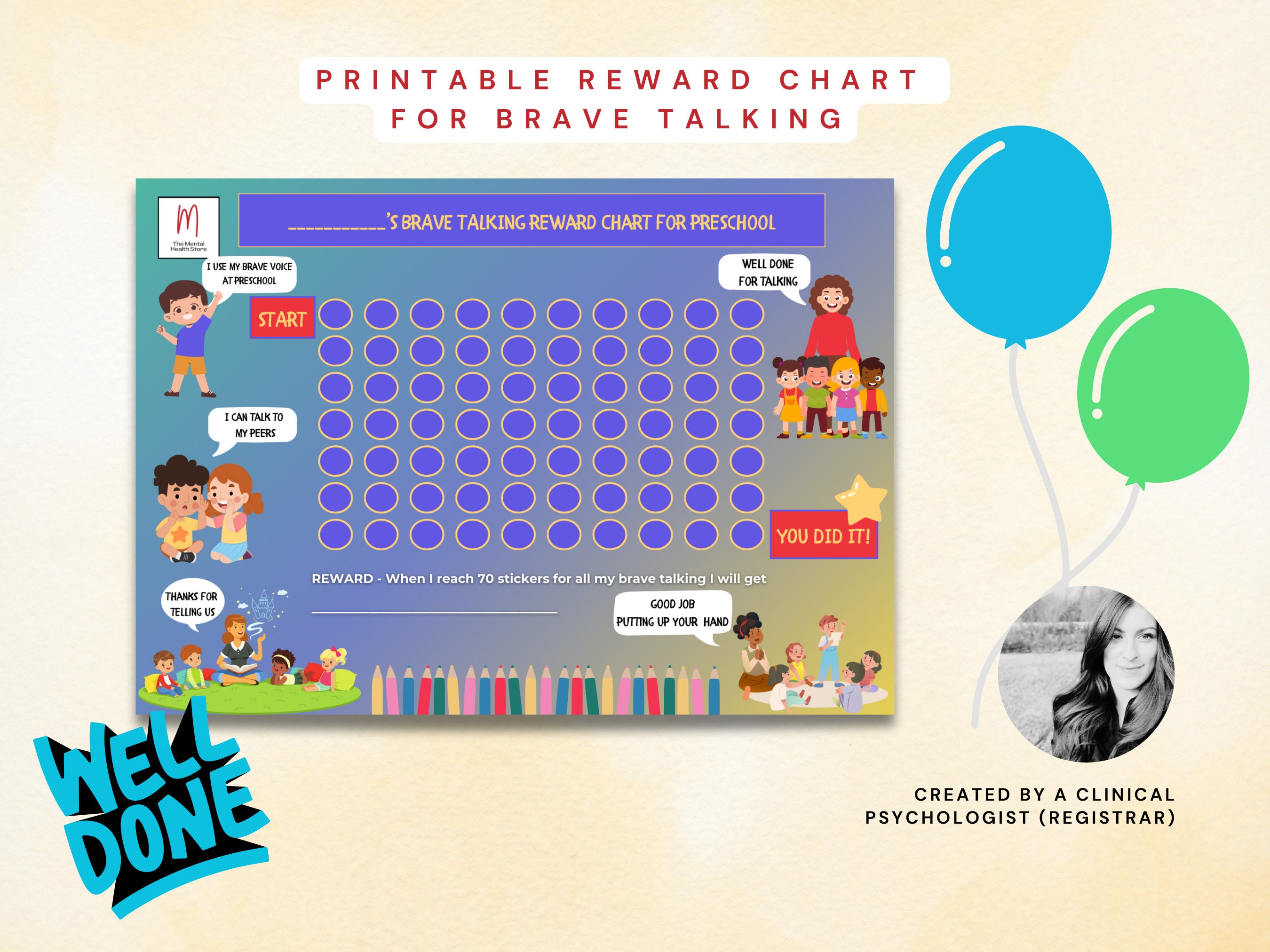 Brave Talking Reward Chart for Preschool Boys Aged 3-5, Selective ...